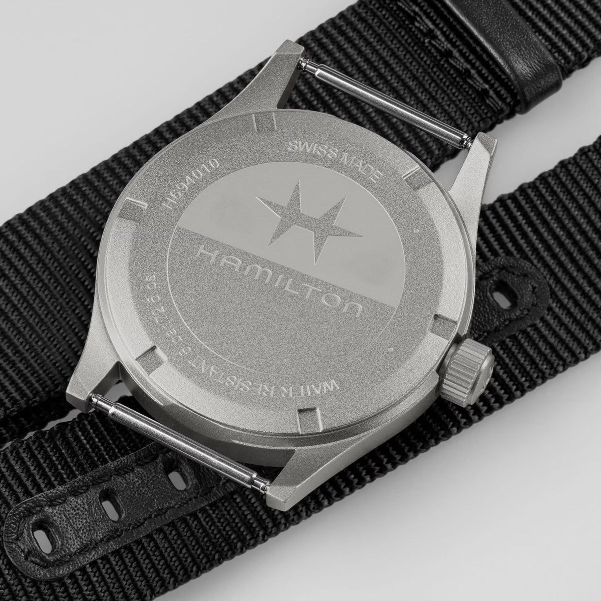 Hamilton - Khaki Field 38 mm Quartz Black NATO Strap - H69401430 – J ...