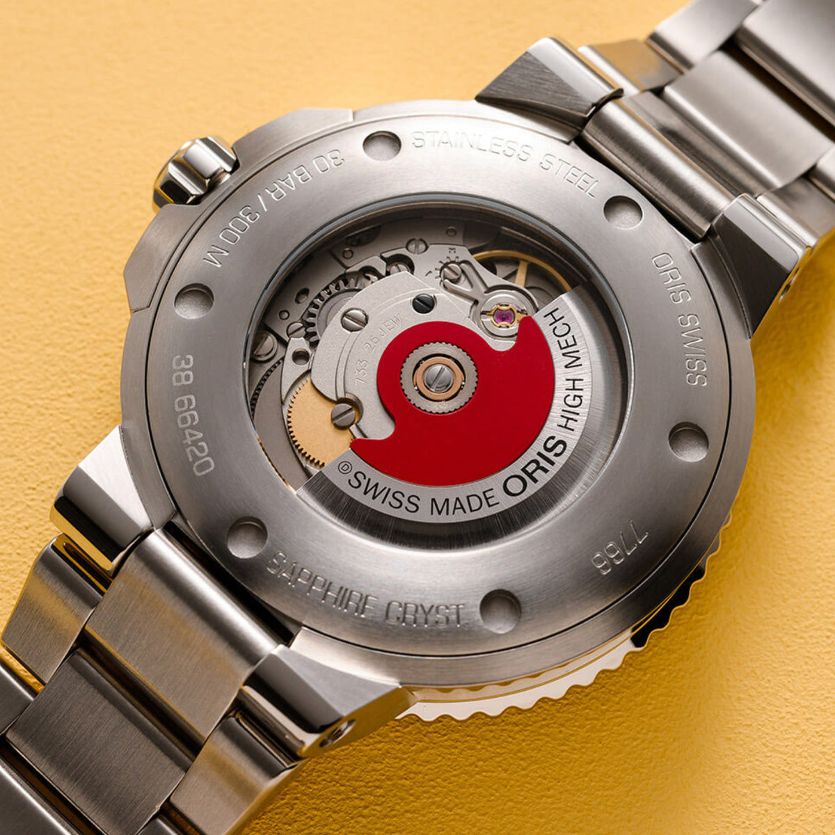 Oris - Aquis 41.5 mm Cherry Edition Red Dial Date - 0173377664158-0782 ...